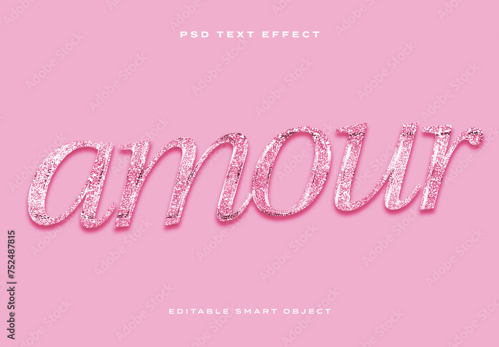 Shiny Pink Text Effect Mockup Stock Template | Adobe Stock