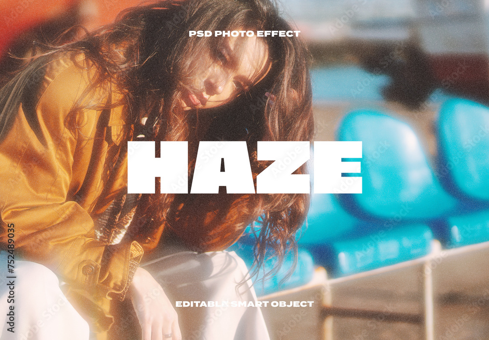 Glow Haze Photo Effect Stock Template | Adobe Stock