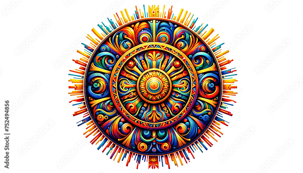 The sun was shining, pagan symbol. Universal Sun Symbol in ...