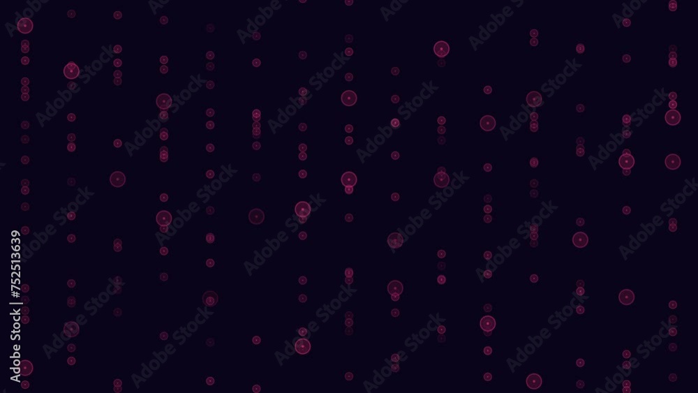 Symmetrical grid pattern with small red dots on a black background ...