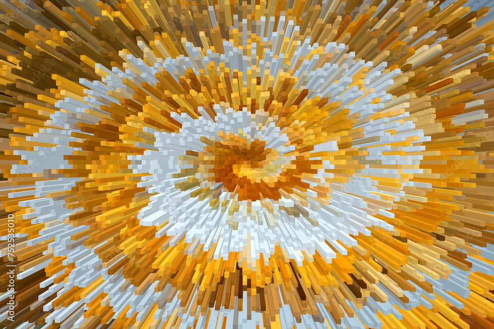 Abstração Floral em Pixel Art, explosão de Cores em Arte Pixelizada ...