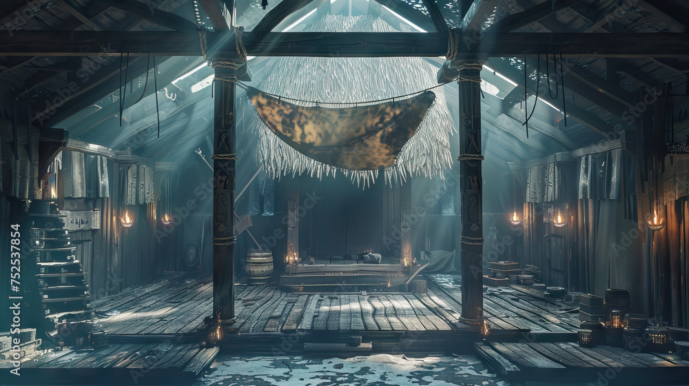 Viking Longhouse Stage: Norse mythology with this rustic stage ...