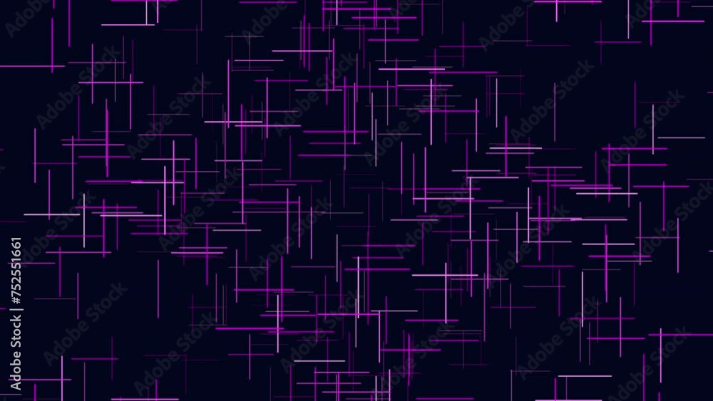 Abstract black and purple lines create a geometric pattern in this grid ...