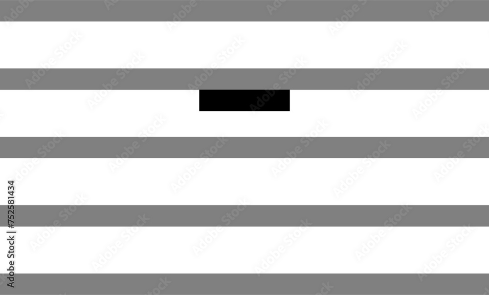 Monochrome vector graphic of a semibreve rest as used in sheet music to ...