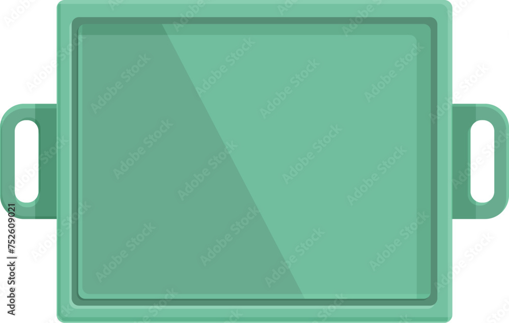 Food tray icon cartoon vector. Object design nutrition. Service shape ...