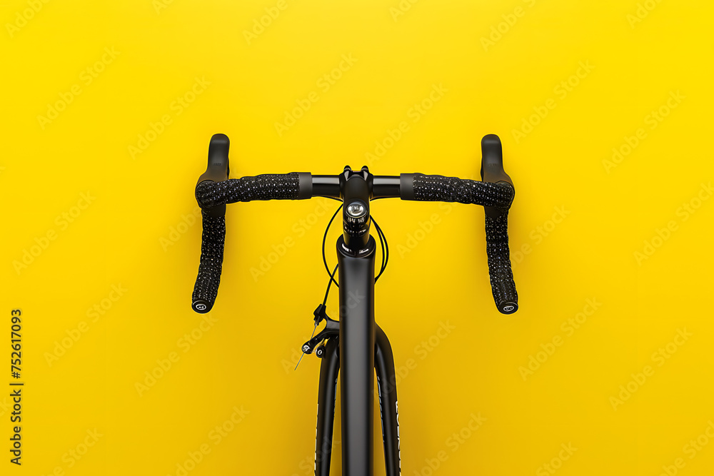cyclist with a racing bike, top view, isolated on a speed-inspired ...
