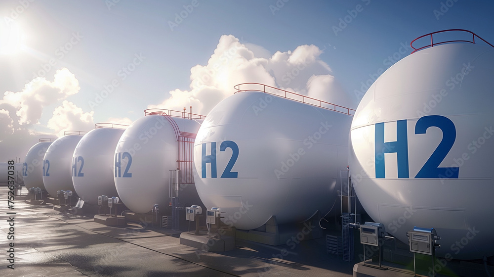 Hydrogen Gas tank renewable energy production - hydrogen gas pipeline ...