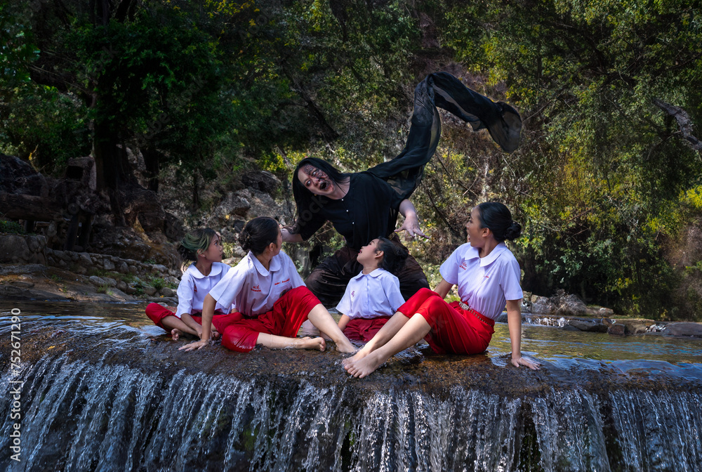 Thai ghost water nymph, water spirit, water sprite, Ghost from river ...