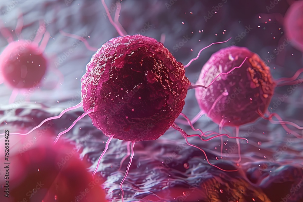 Cancer cells under a microscope Scientific image cancer medicinal ...