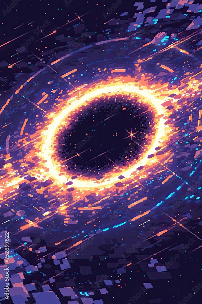 Black Hole in Space Vector Captivating and High-Resolution Illustration ...
