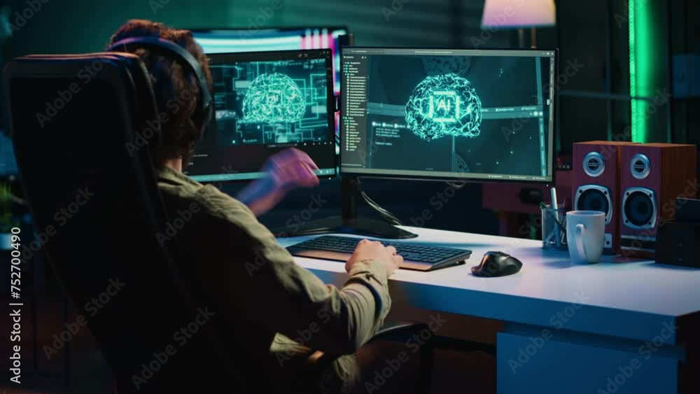 Programmer getting interrupted during work by AI becoming sentient ...