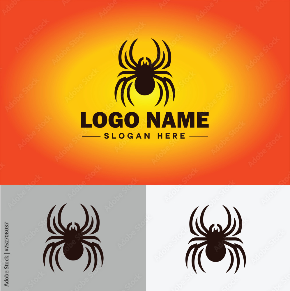 Spider logo vector art icon graphics for company brand business icon ...