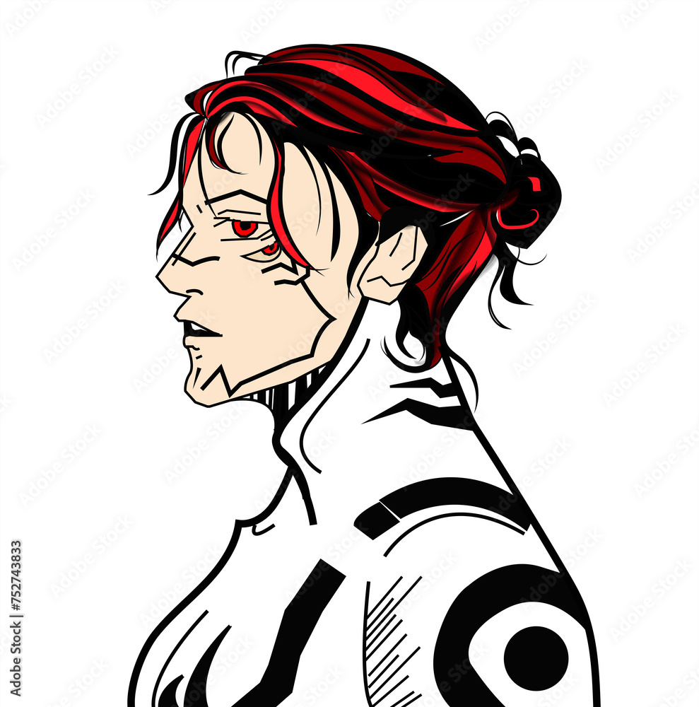 Gojo Satoru vector illustration Stock Illustration | Adobe Stock