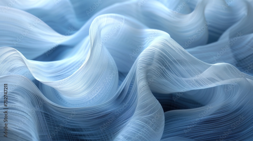 Liquid Bubble flow through the fabric fiber, White Cloth or woven Fiber ...