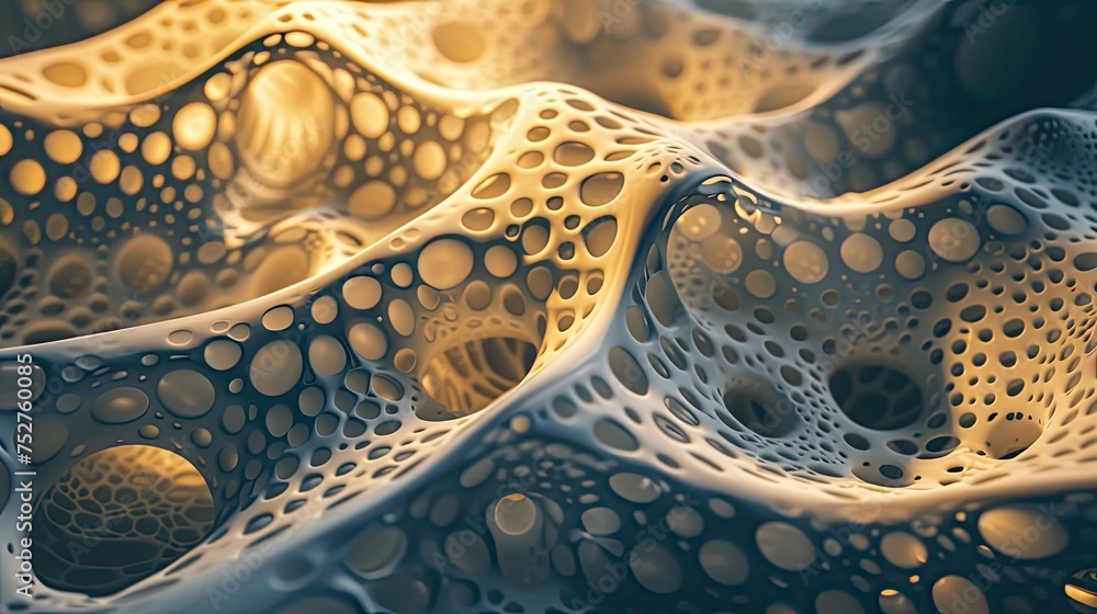 Abstract background with holes. Anti design, trypophobia, geometric ...