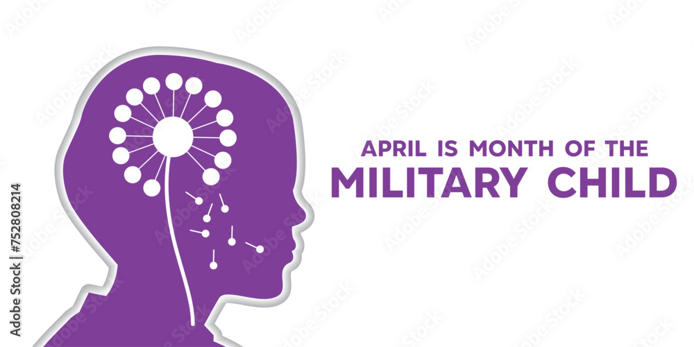 Month of the Military Child. Child and dandelion. Great for Cards ...