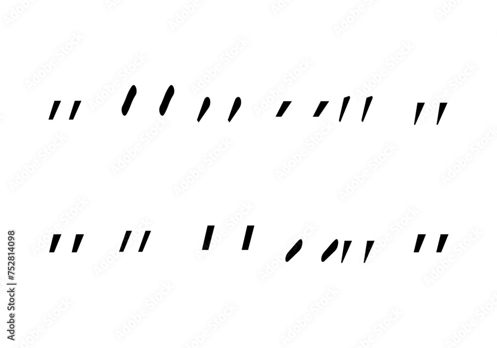 Hoja de iconos negros de acentos de diferentes formas. Stock Vector ...