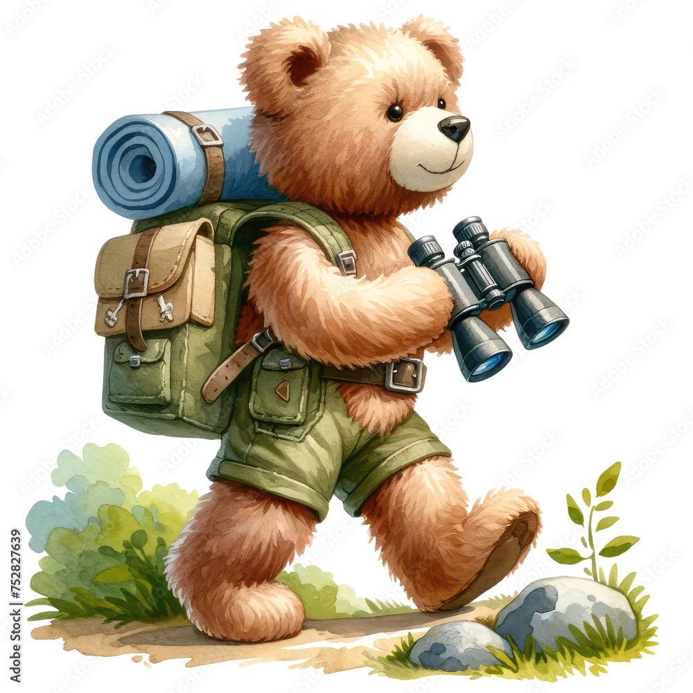 Teddy Bear Camper Adventure | Cute Toy Camping in Nature Miniature ...