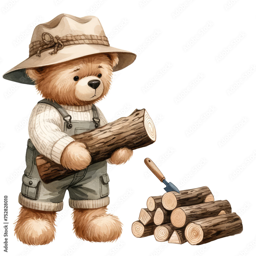 Teddy Bear Camper Adventure | Cute Toy Camping in Nature Miniature ...