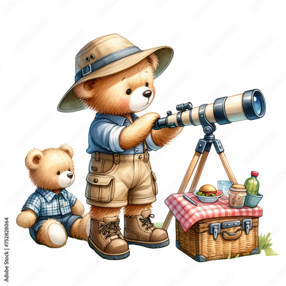 Teddy Bear Camper Adventure | Cute Toy Camping in Nature Miniature ...