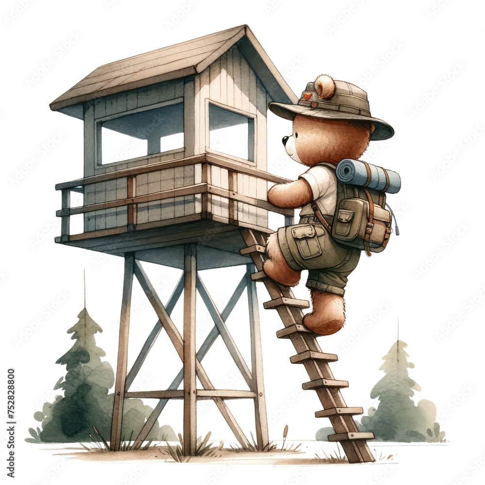 Teddy Bear Camper Adventure | Cute Toy Camping in Nature Miniature ...