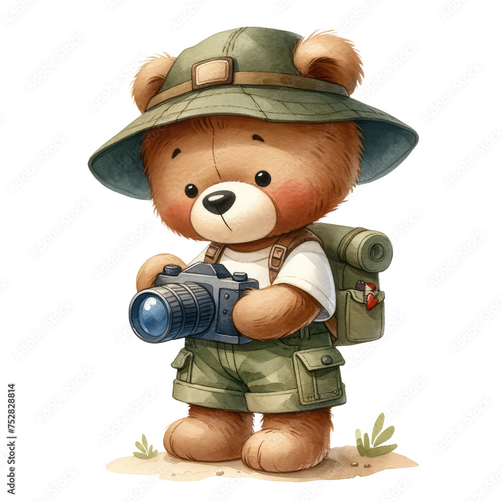 Teddy Bear Camper Adventure | Cute Toy Camping in Nature Miniature ...