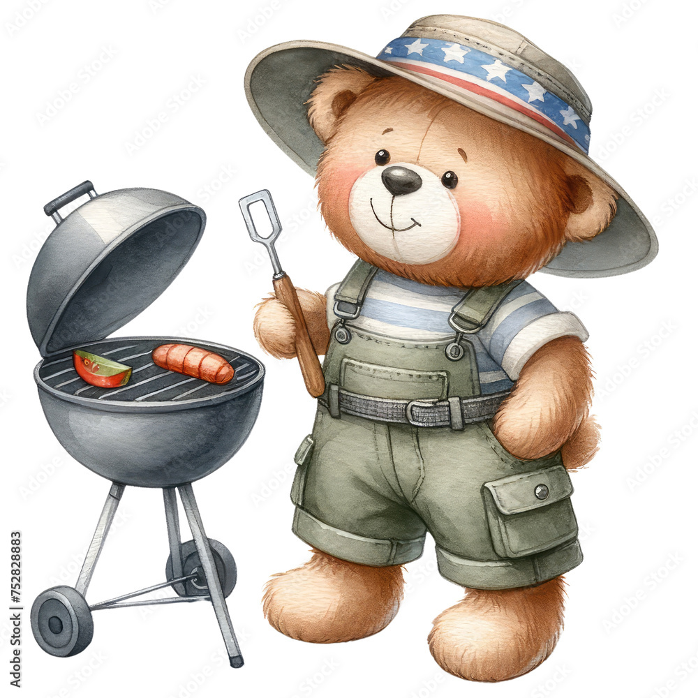 Teddy Bear Camper Adventure | Cute Toy Camping in Nature Miniature ...