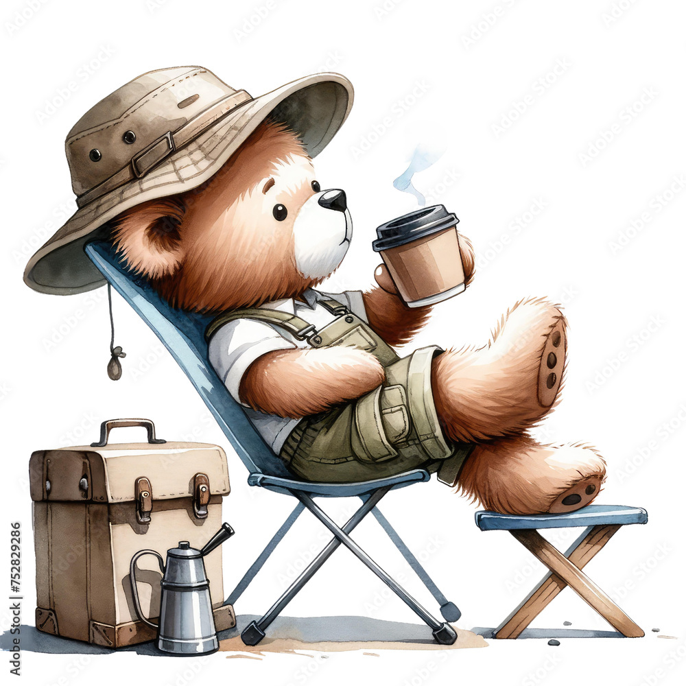 Teddy Bear Camper Adventure | Cute Toy Camping in Nature Miniature ...
