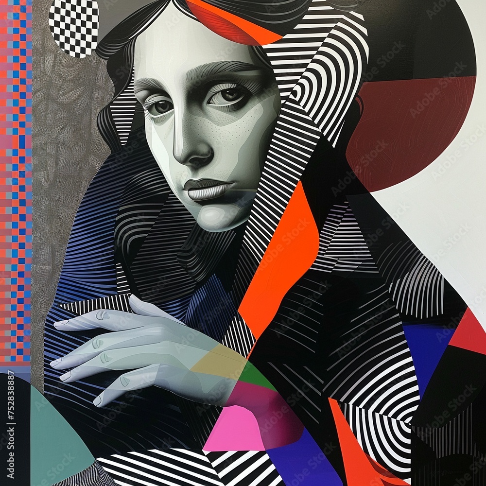 Full-length portrait of a woman in BOBO ART where Kandinskys ...