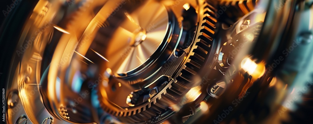 The mechanical intricacies of a DSLR lenss zoom mechanism captured in ...