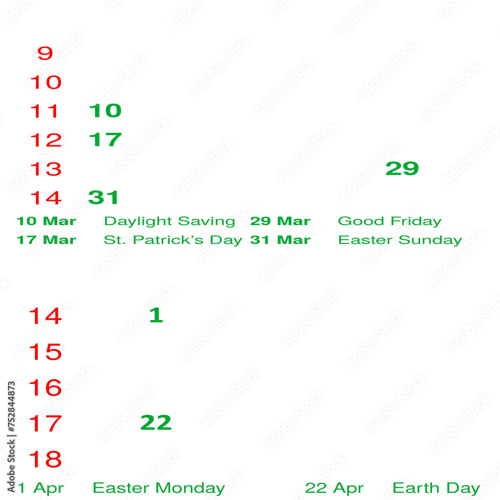 January to June Calendar, Holidays 2024, Calendar with Week Numbers ...
