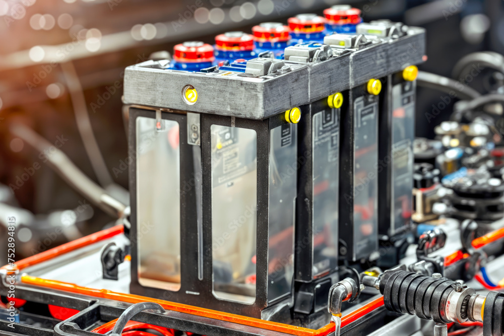 New concept of electric vehicle battery; high voltage Stock ...