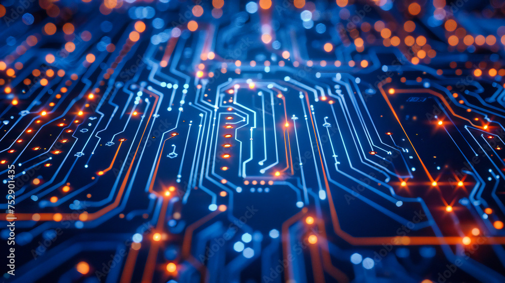 Delving into the Heart of Technology, A Motherboards Maze of Circuits ...