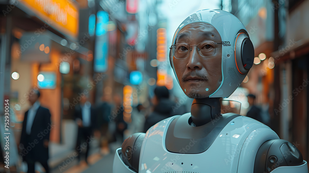 Humanoid Cyborg. Half-Man, Half-Robot, Real Life Integration of ...