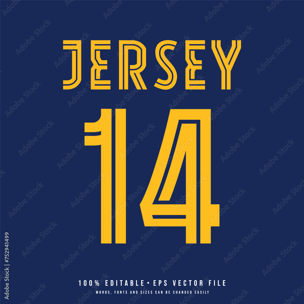 Jersey number, baseball team name, printable text effect, editable ...