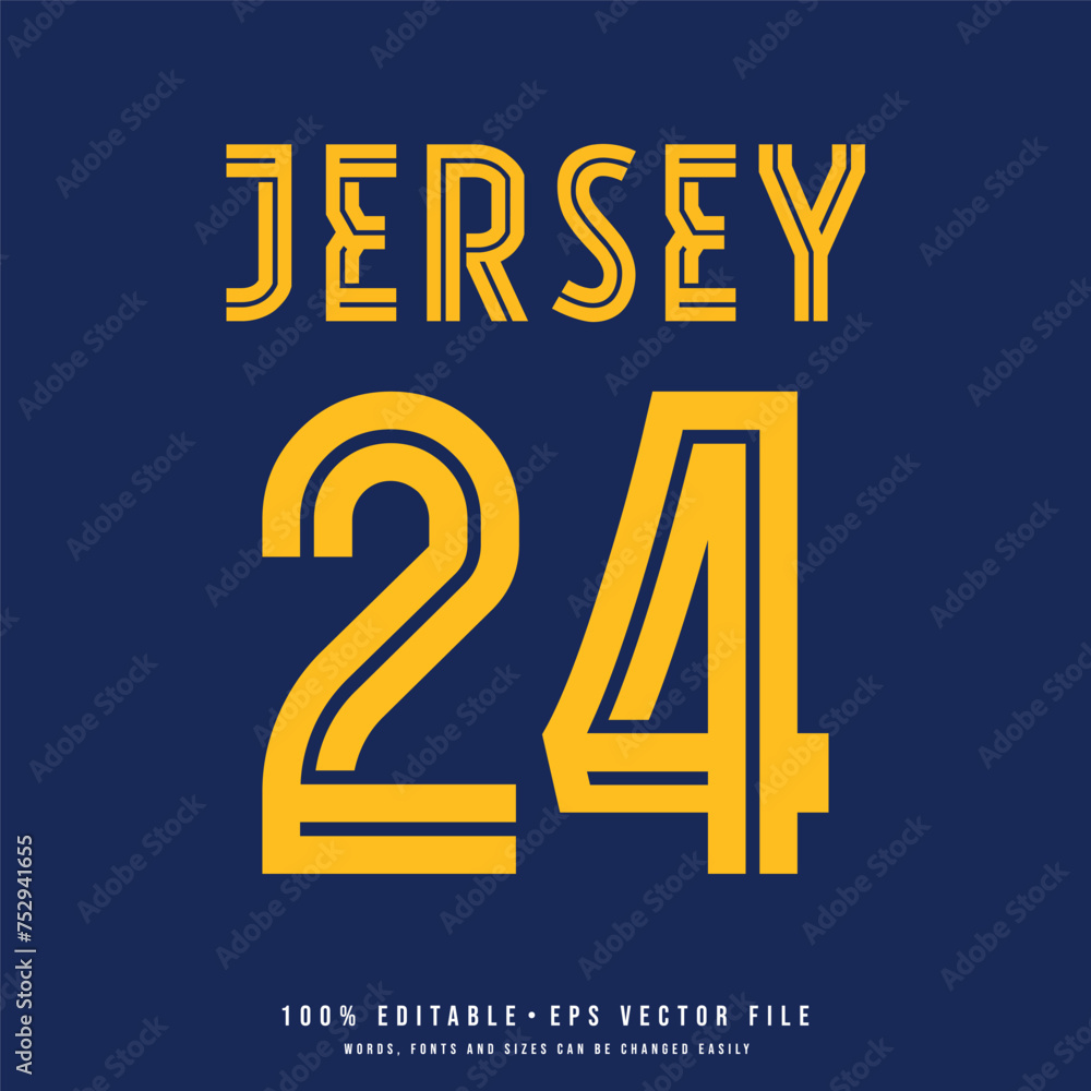 Jersey number, baseball team name, printable text effect, editable ...