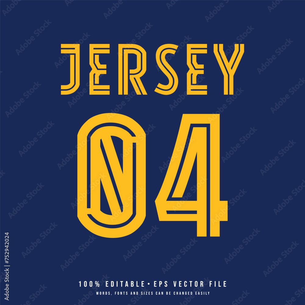 Jersey number, baseball team name, printable text effect, editable ...