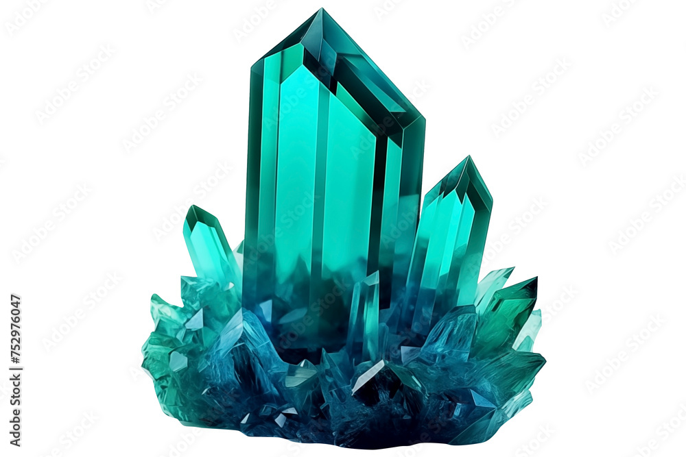 emerald blue crystal PNG precious emerald Green rock isolated on ...
