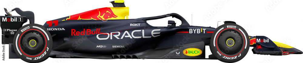 f1 car red bull rb20, formula one season 2024 Stock Illustration ...