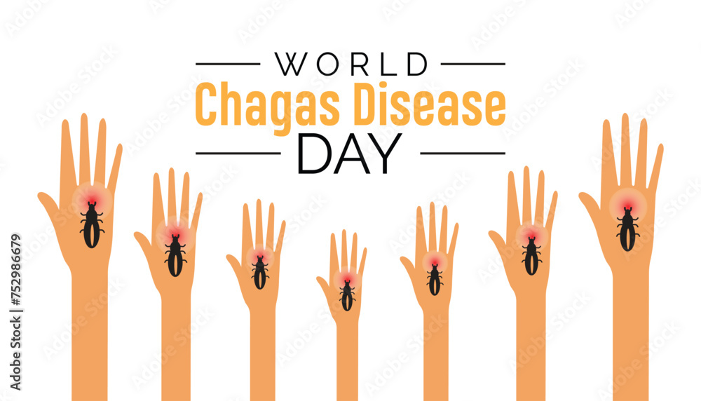 World Chagas Disease Day observed every year in April. Template for ...