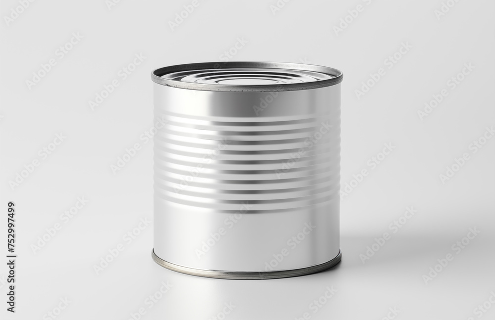 Shiny tin can. Packaging for canned products. Canned food packaging ...