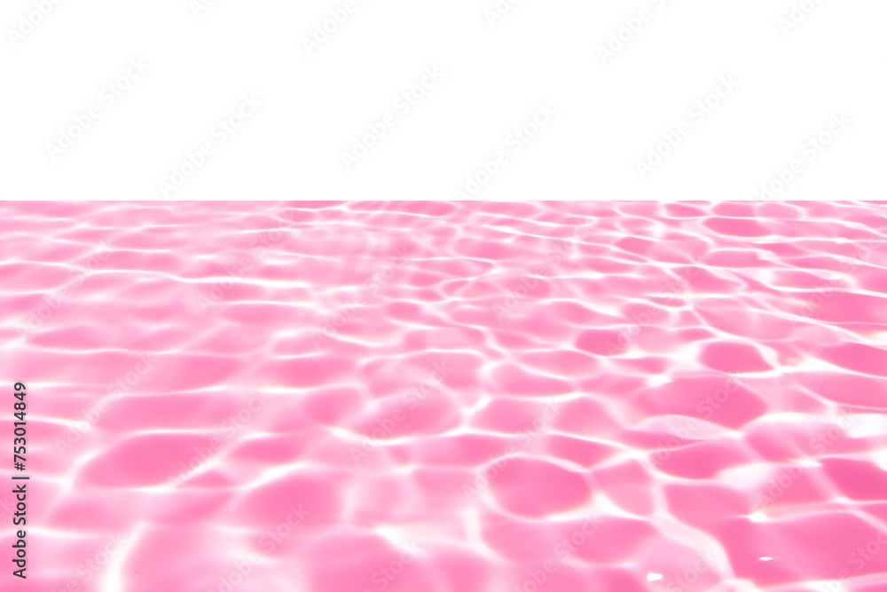 Water surface. Pink water waves on the surface ripples blurred ...