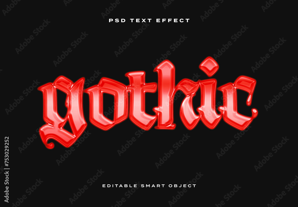 Gothic Text Effect Stock Template | Adobe Stock