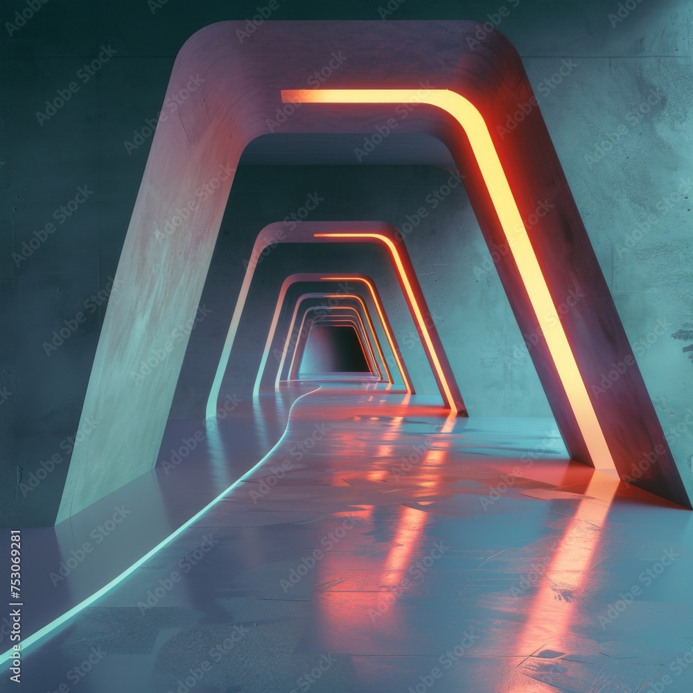 Mysterious 3D concept with abstract cryptography emphasizing minimalism ...