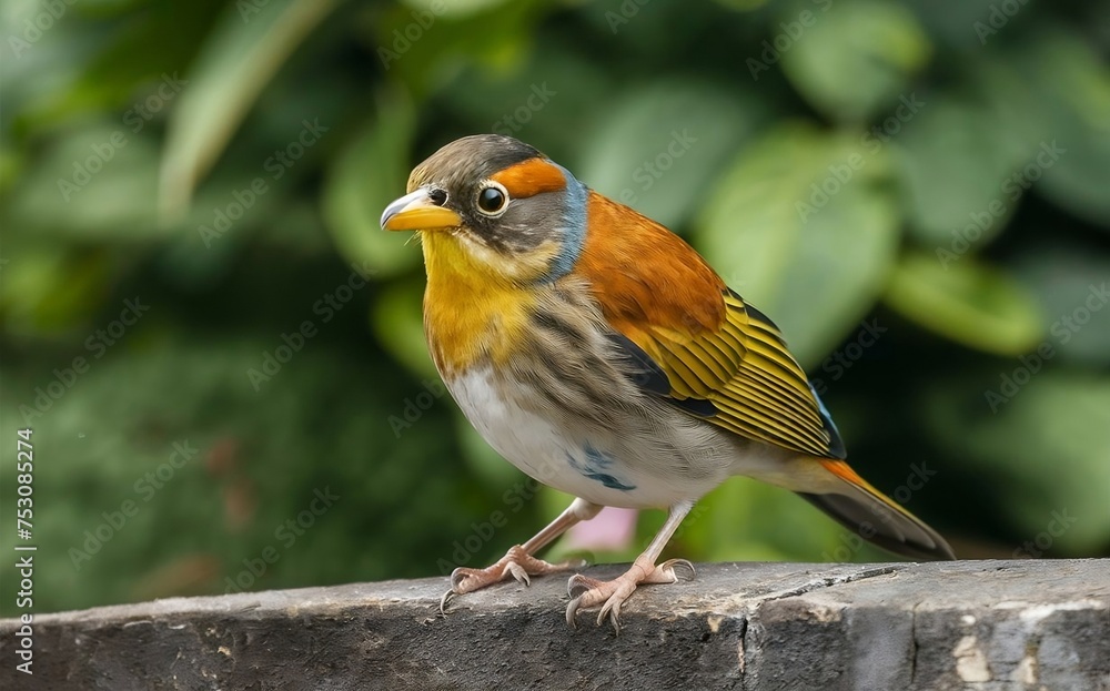 The Blue-crowned Motmot, also known as Momotus momota, is a beautiful ...
