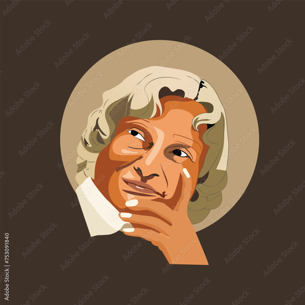 Apj abdul kalam indian scientist and president Stock Vector | Adobe Stock