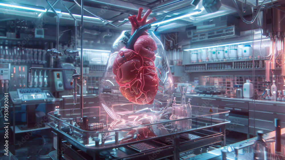 Inside a biomedical engineering laboratory. A laboratory in which human ...