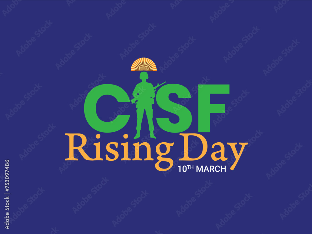 CISF Rising Day Creative Mnemonic logo name Template Design Poster ...