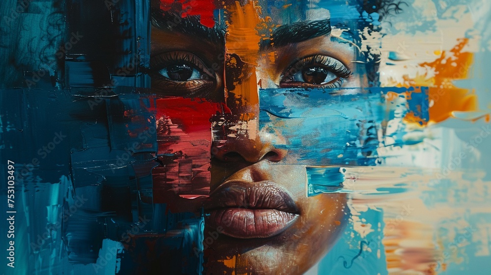 Explore the connection between humanity and art by blending diverse ...