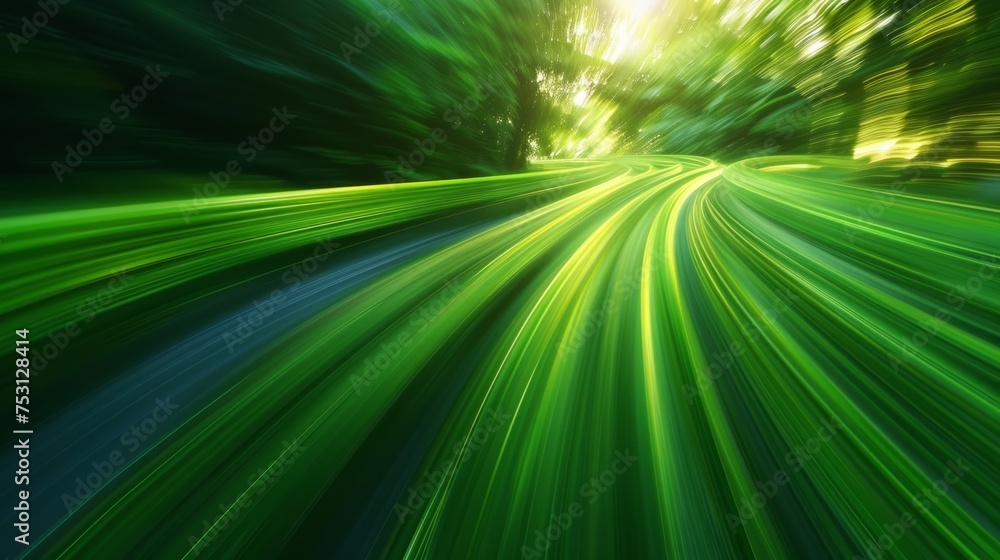 Hyper Speed Background Green BG Stock Illustration | Adobe Stock